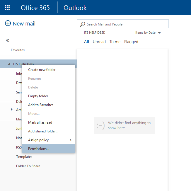 Office 365 - OWA - Share a Folder – BaseHost
